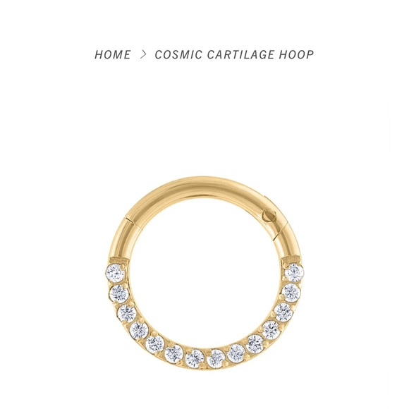 Maison Miru | Jewelry | Maison Miru Cosmic Cartilage Hoop | Poshmark